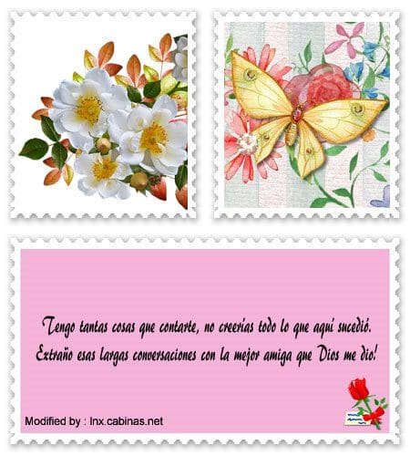 Mensajes para mi amiga que extraño mucho | Frases de amistad